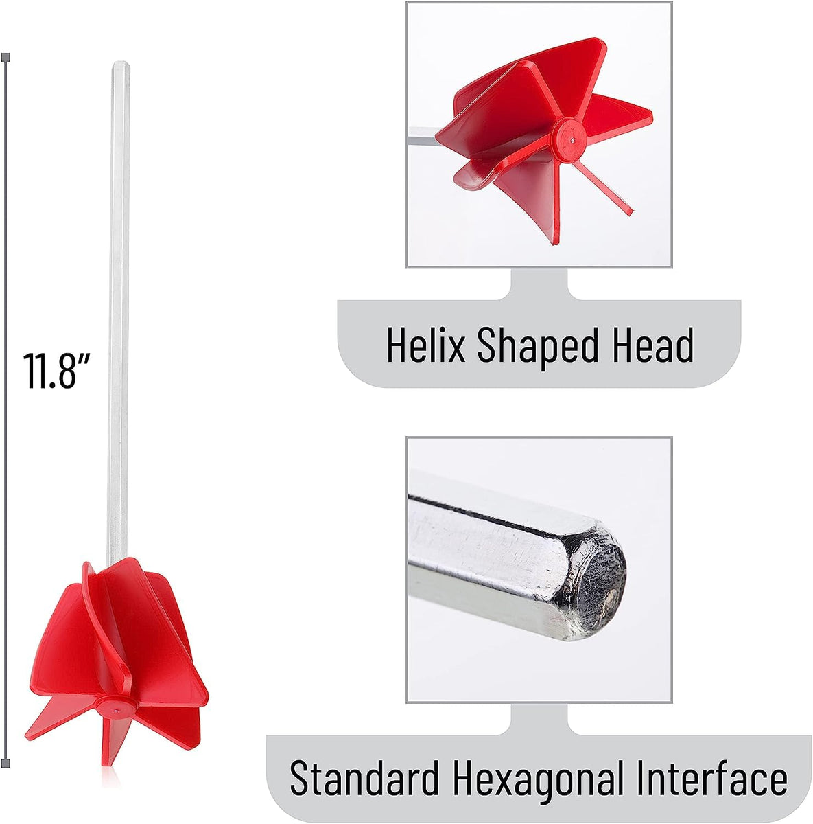 EPOXY RESIN MIXER | HELIX DRILL ATTACHMENT | 11.8 INCHES – Magic Resin USA